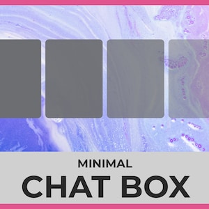 Twitch Chat Box, Scalable, Mix and Match Stream Overlays for OBS, Semi ...