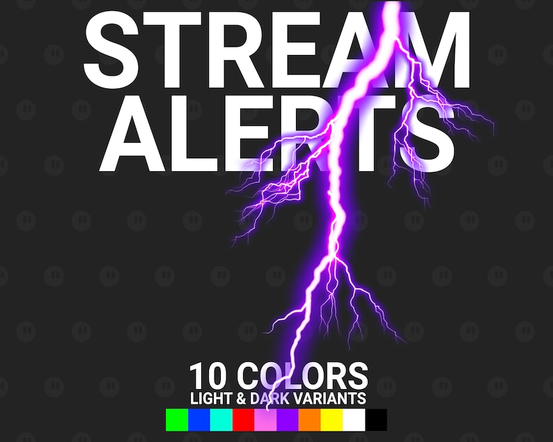 Lightning Strike Stream Alerts for Twitch, Electric Thunder Flash ...