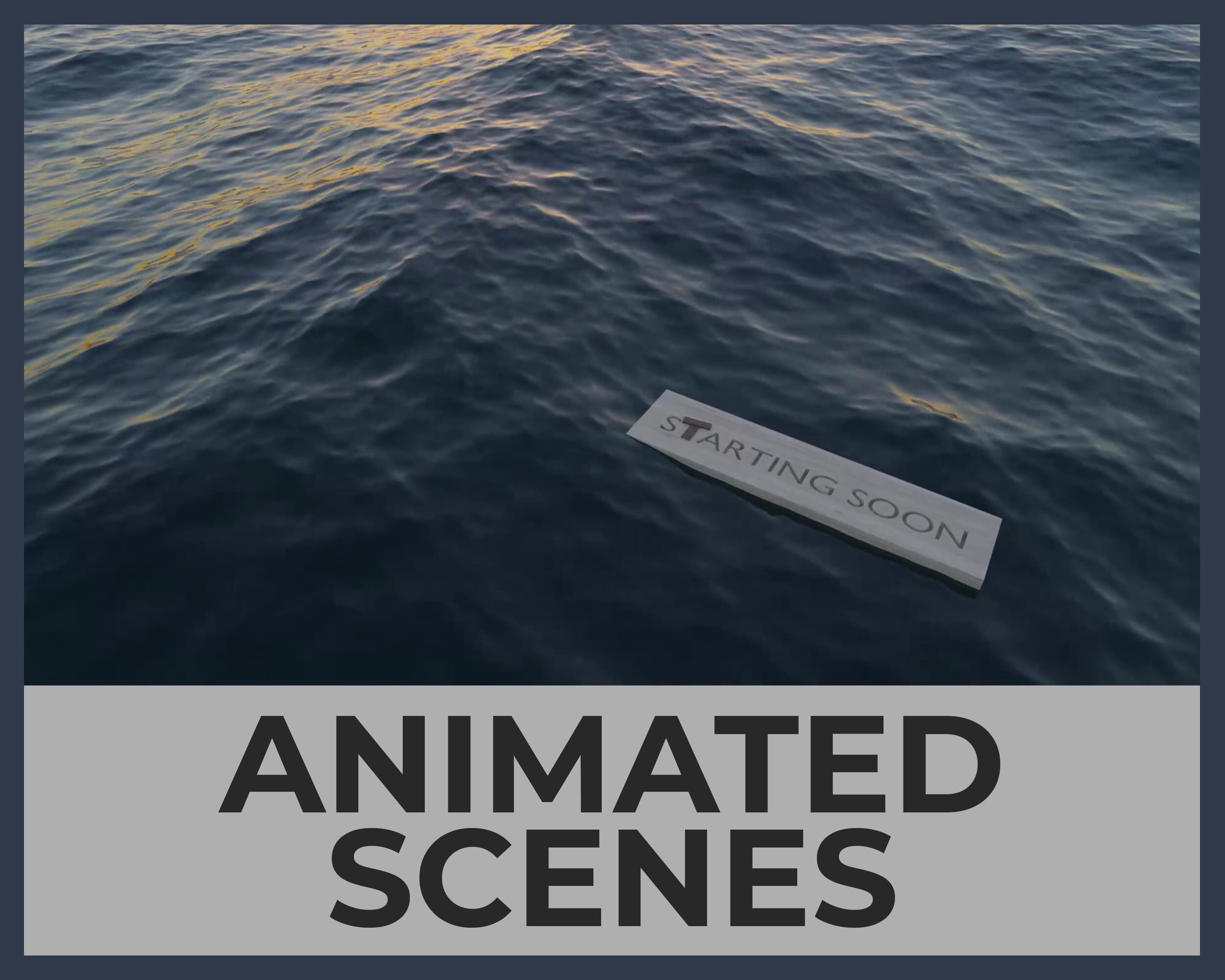 Ocean Animated Scenes, Be Right Back, BRB, Stream Starting and Ending ...