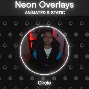 Neon Overlays, Animated and Static Camera Borders for Streaming, Cute ...