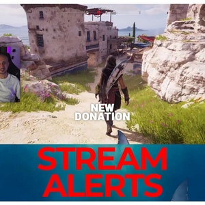 Shark Stream Alerts, Jaws Overlays for Twitch Youtube, Kick and ...