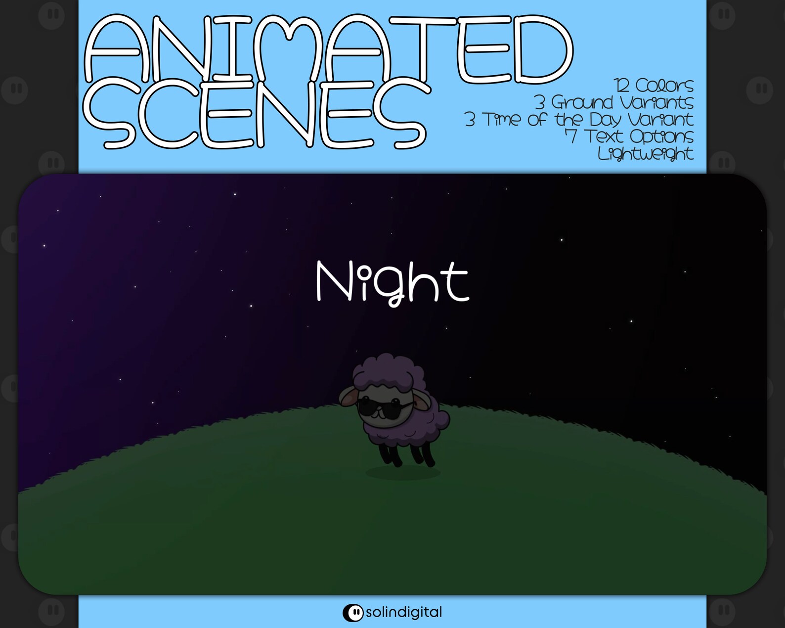 Cool Sheep Animated Scenes, BRB, Be Right Back, Starting Soon Twitch ...