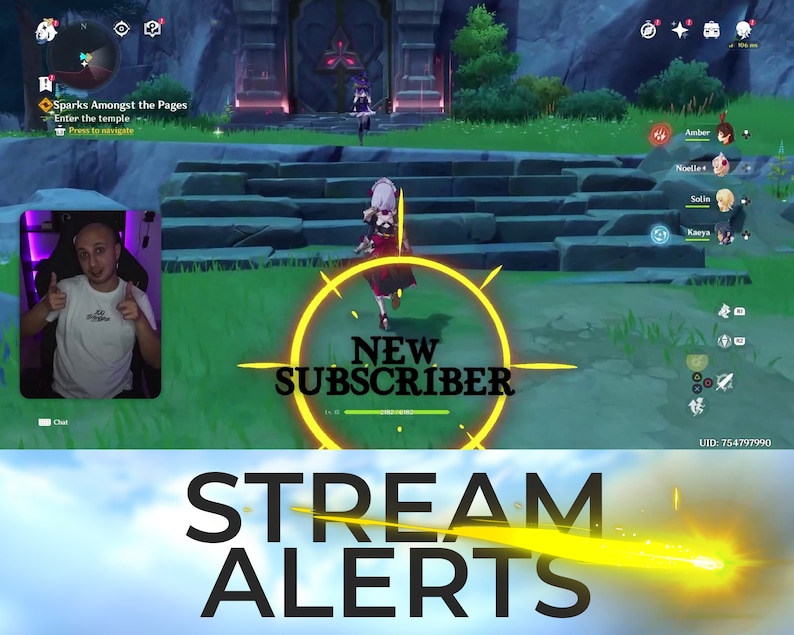 Genshin Impact Wish Alerts for Twitch Streams, Animated Comet Alert ...