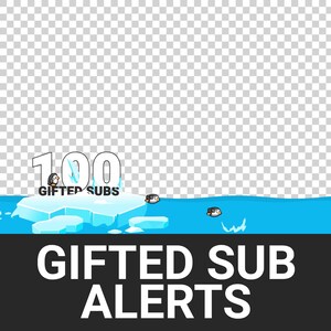 Penguin Gifted Sub Alerts for Twitch Streams, Funny Cute Bird Animal ...