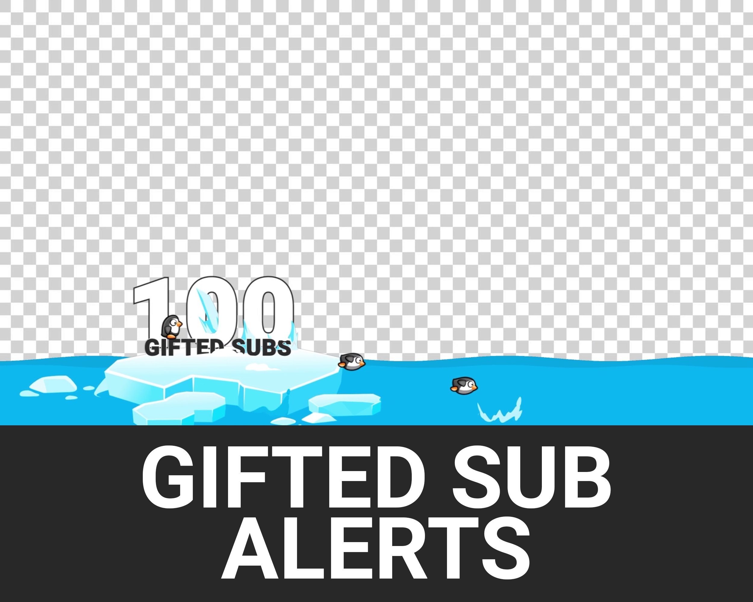 Penguin Gifted Sub Alerts for Twitch Streams Funny Cute Bird - Etsy