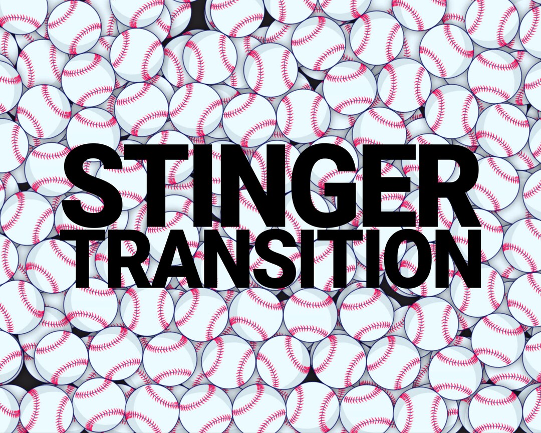 Baseball Stinger Transitions, Animated Twitch Overlay Assets With Sound ...