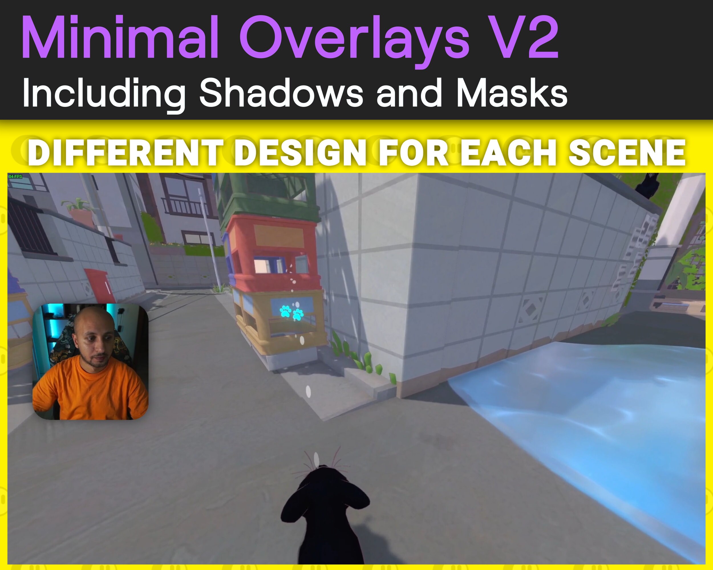 Minimal Overlays V2, Camera Borders and Shadows for Streaming, Easy to ...