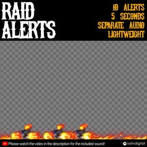 Skeleton Biker Raid Alerts for Twitch, Animated Fire Skull Hell Rider ...