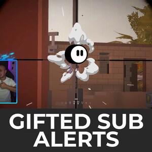 Custom Logo Gifted Sub Alerts for Twitch Streams, Bit Cheer Donation ...