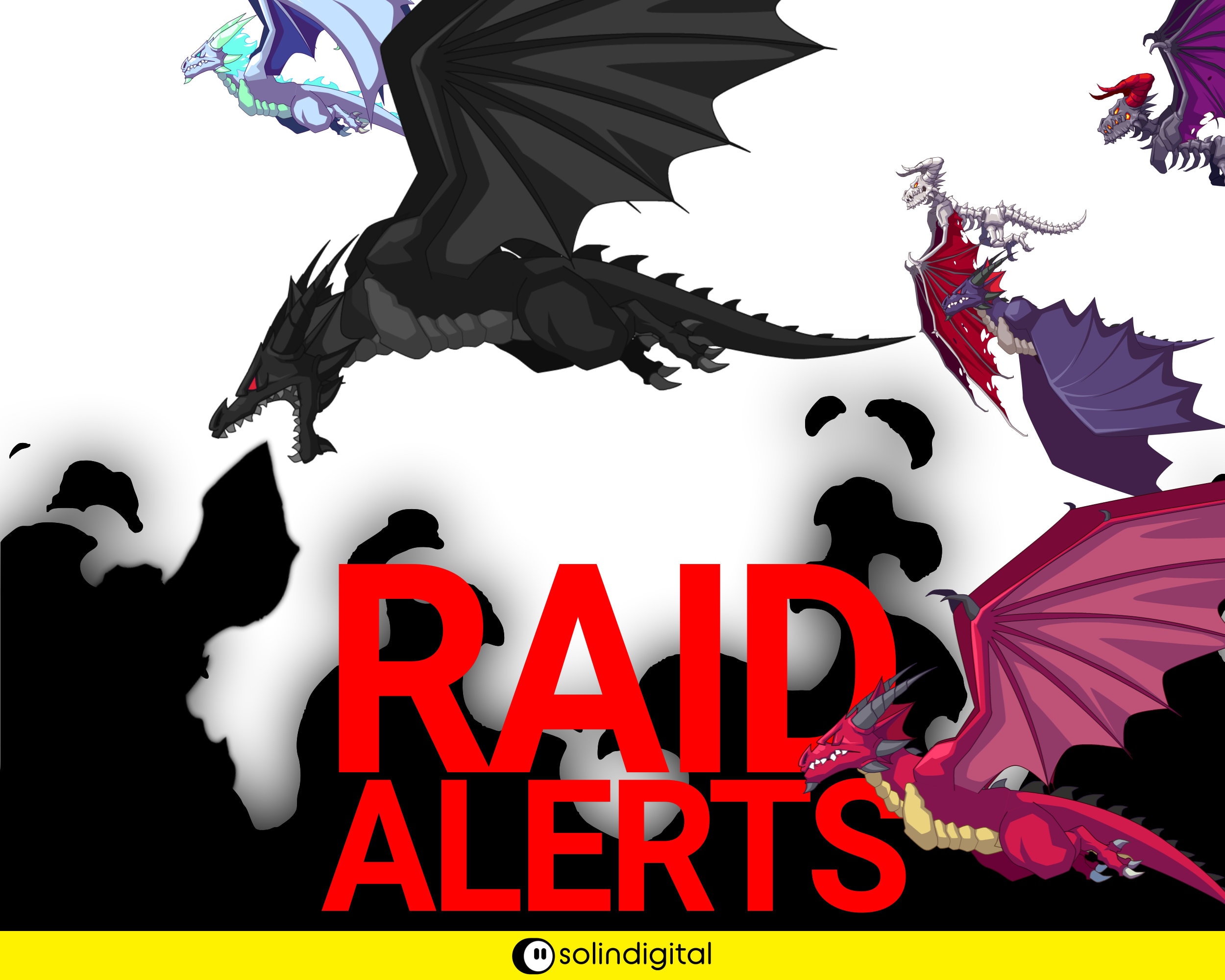 Dragon Raid Alerts for Twitch Streamers, Fire Drake Wyvern Flame ...