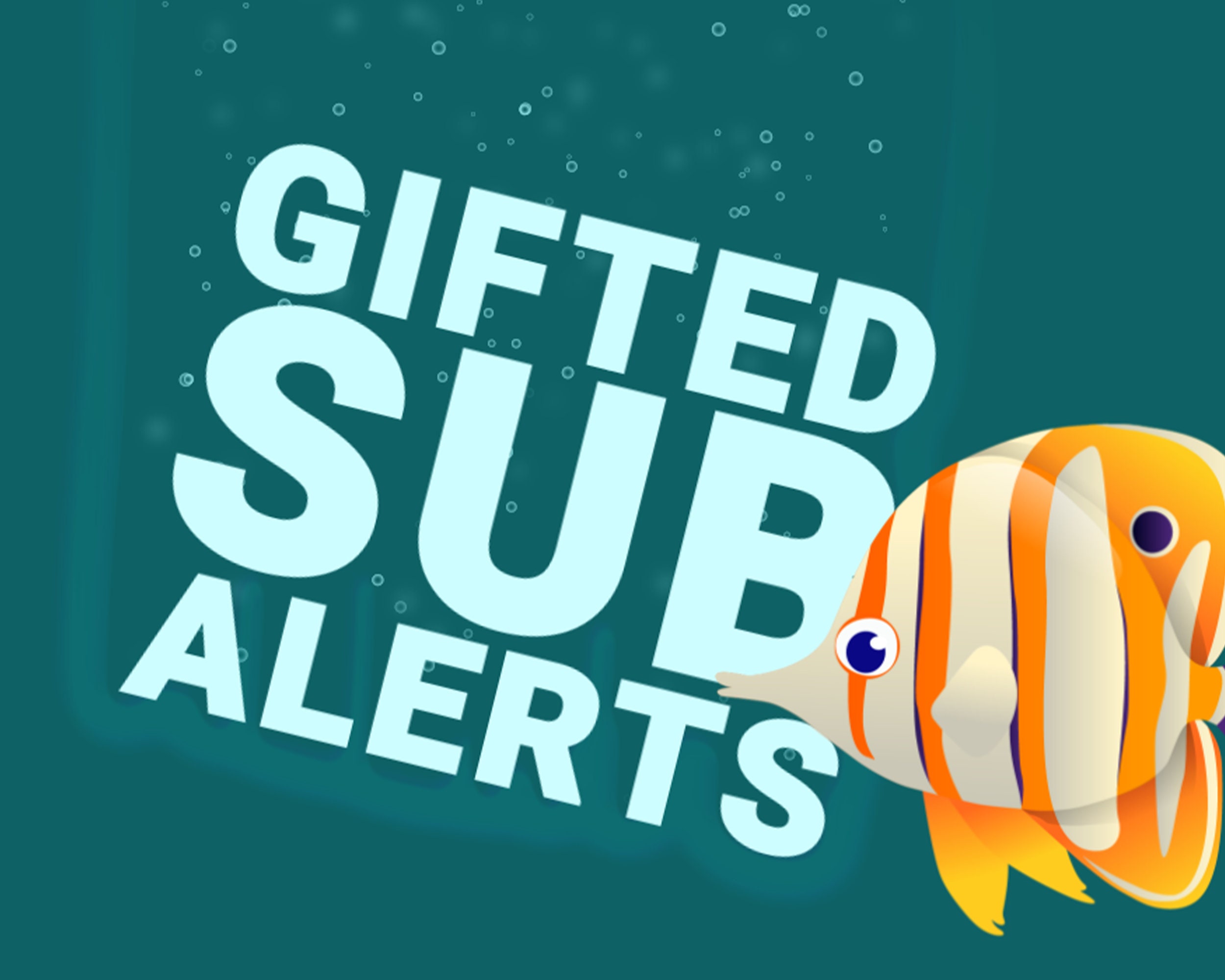 Underwater Fish Gifted Sub Alerts for Twitch Streams Ocean - Etsy