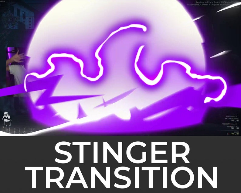 Lightning Stinger Transition, Animated Twitch Overlays, Twitch ...