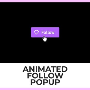 Animated Twitch Fire Follow Pop-up Overlay, Scalable, Easy to Implement ...