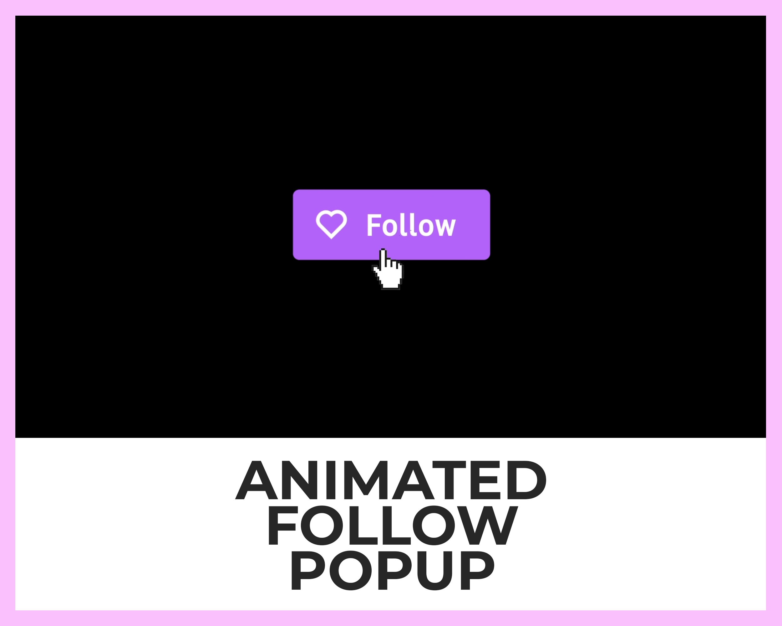 Animated Twitch Fire Follow Pop-up Overlay Scalable Easy to - Etsy