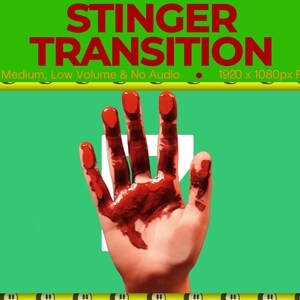 Bloody Hand Stinger Transition, Animated Twitch Overlays, Spooky ...