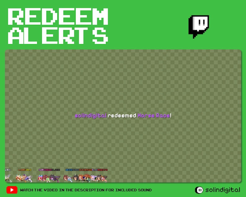 Horse Girl Race Twitch Redeem Alerts | Random Winner Racing Animation ...