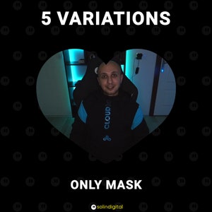 Heart Overlays, Animated and Static Camera Borders for Streaming, Cute ...