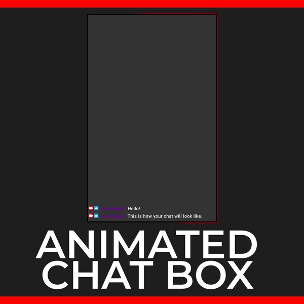 Animated Stream Chat Box - Etsy