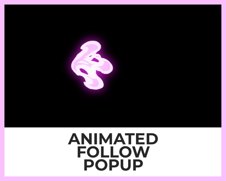 Animated Twitch Fire Follow Pop-up Overlay Scalable Easy to - Etsy