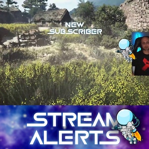 Spaceman Animated Alerts for Twitch Streams, Sci-fi Retro Alert Overlay ...