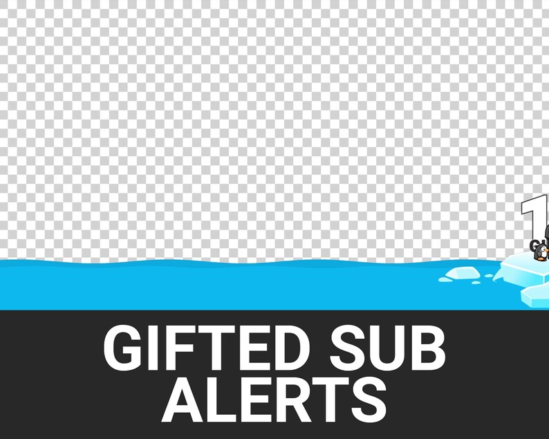 Penguin Gifted Sub Alerts for Twitch Streams, Funny Cute Bird Animal ...