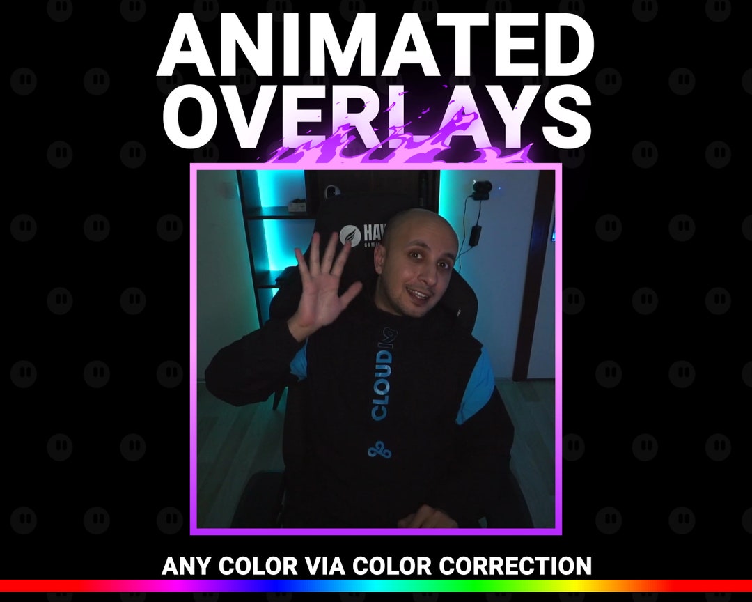 Burning Animated Twitch Overlays, Fire Camera Layout for Streaming ...