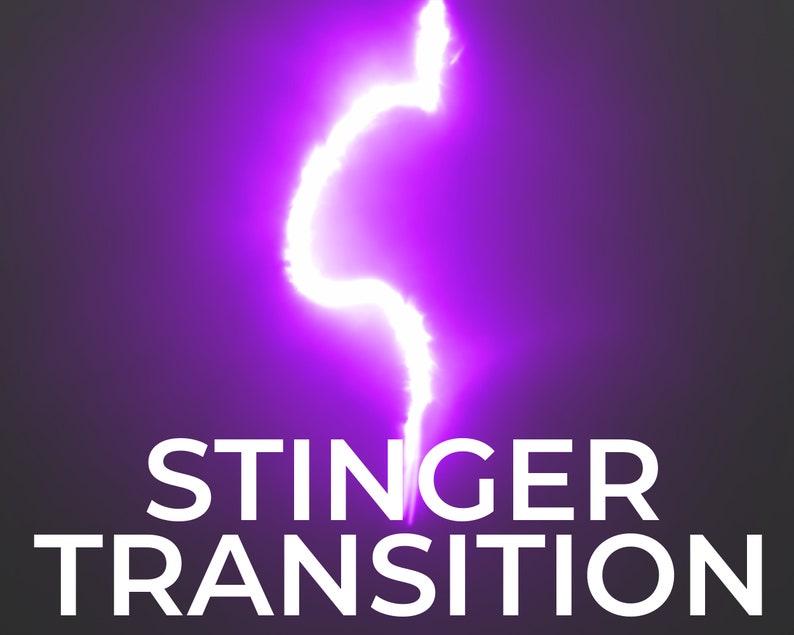 Lightning Stinger Transition, Animated Twitch Overlays, Twitch ...