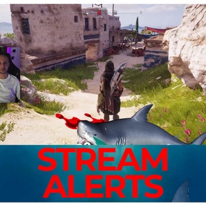 Shark Stream Alerts, Jaws Overlays for Twitch Youtube, Kick and ...