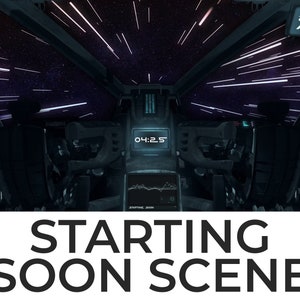 Space Travel Stream Starting Soon Screen, Starting Shortly Animated ...