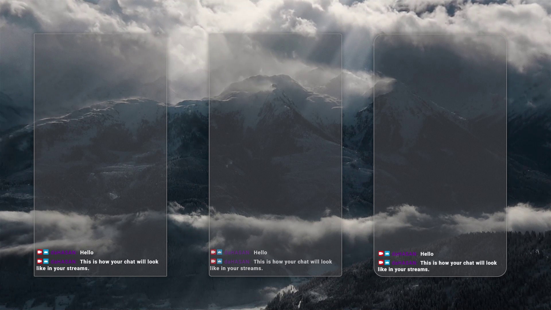 Twitch Chat Box Scalable Mix and Match Stream Overlays for - Etsy