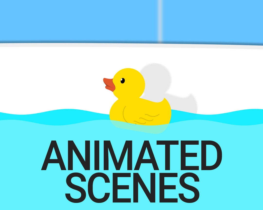 Rubber Duck Animated Scenes, BRB, Be Right Back, Starting Ending Soon ...