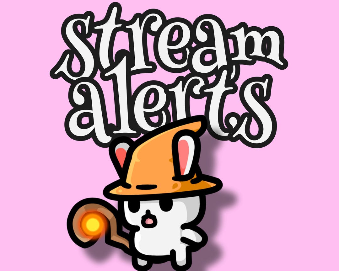 Wizard Bunny Stream Alerts for Twitch, Animated Cute Magic Medieval MMO ...
