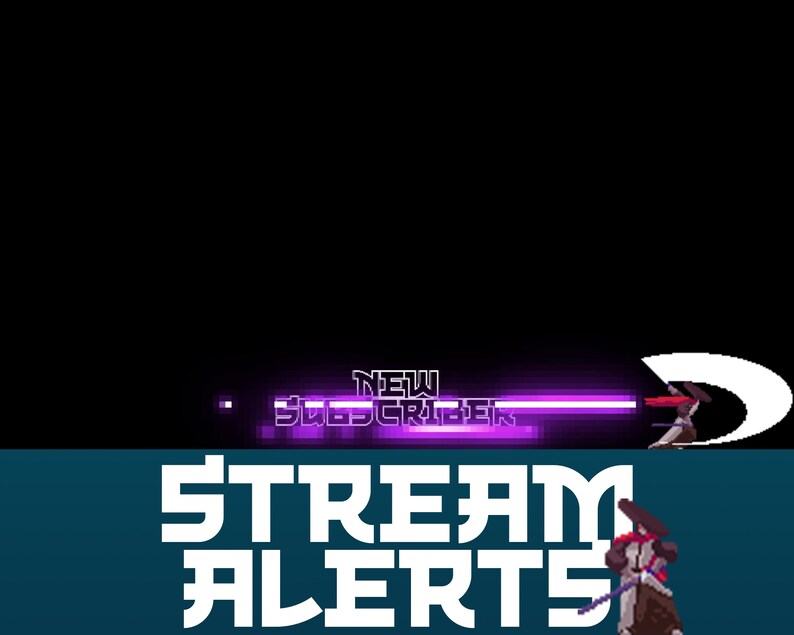 Pixel Samurai Animated Alerts for Twitch Streams, Ronin Sword Slash ...