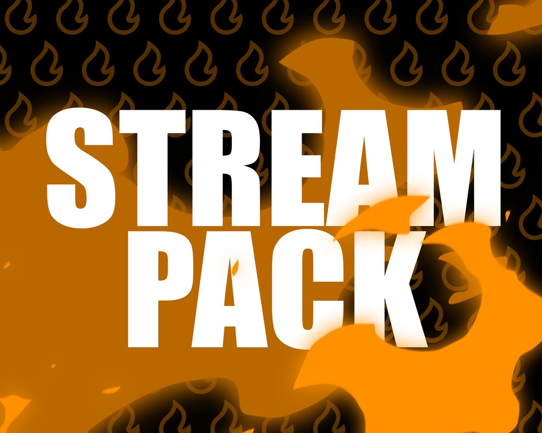 Fire Stream Pack | Fiery Streaming Bundle for Twitch | Flame Overlay ...