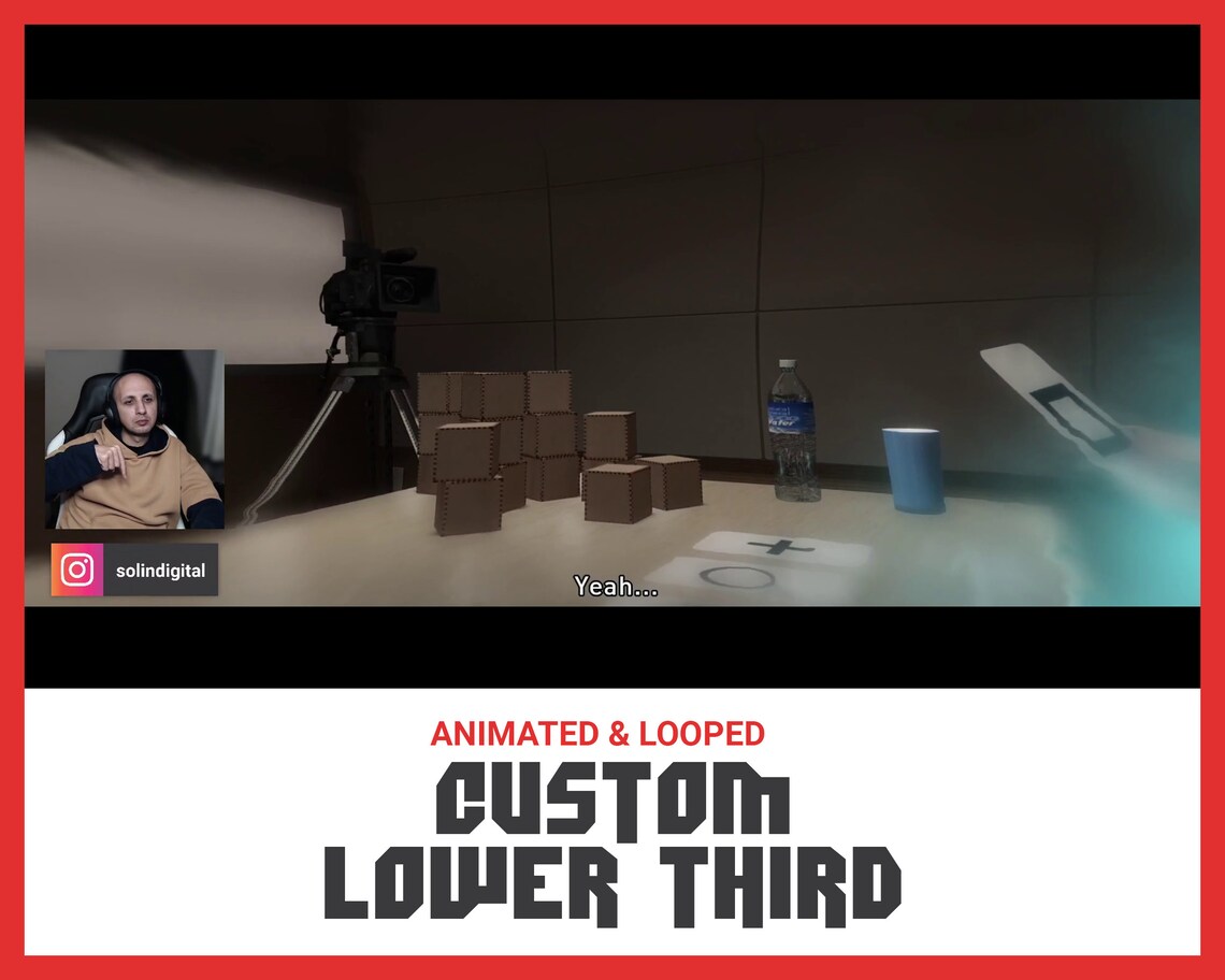 Custom Social Media Lower Thirds for Twitch Overlays Animated - Etsy