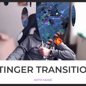 Melt Effect Animated Stinger Transition, Twitch Overlays for Streamers ...