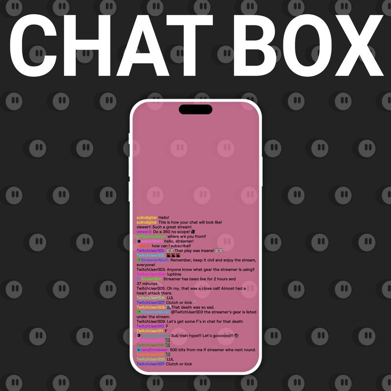 Vtuber Chatbox - Etsy