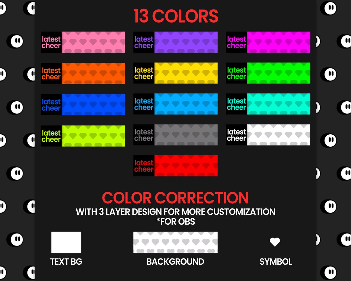 Sleek Stream Labels, Minimalist Cute Clean Animated Static Overlay ...