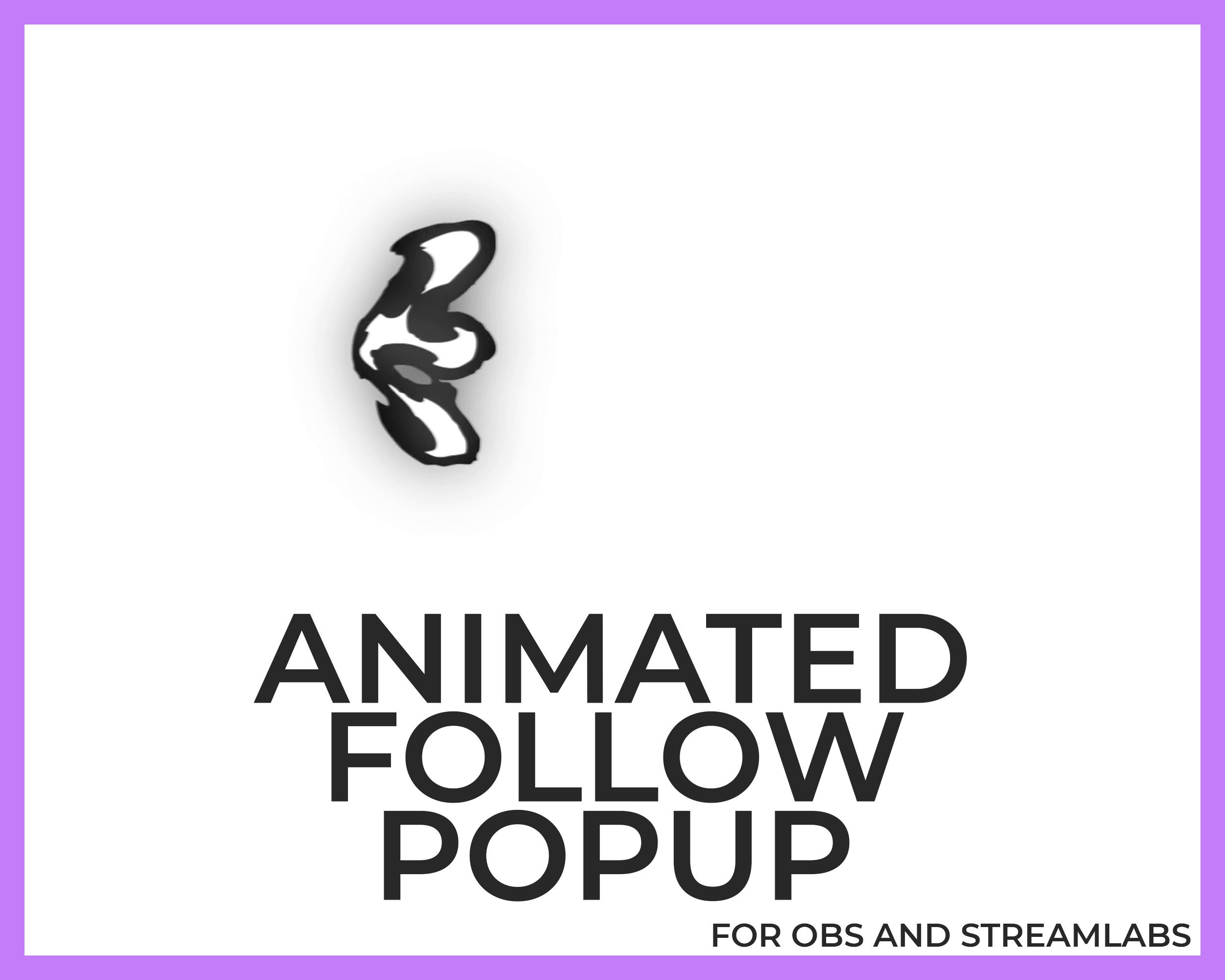 Animated Twitch Fire Follow Pop-up Overlay, Scalable, Easy to Implement ...