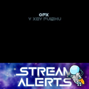 Spaceman Animated Alerts for Twitch Streams, Sci-fi Retro Alert Overlay ...