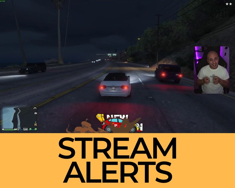 Rally Car Animated Alerts for Twitch Streams, Racing Vehicle Overlay ...