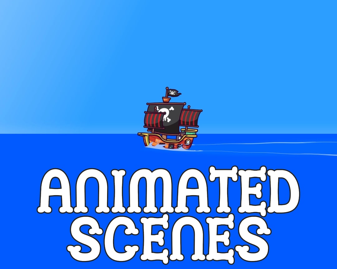 Pirate Ship Animated Scenes, BRB, Be Right Back Screen, Twitch Overlay ...