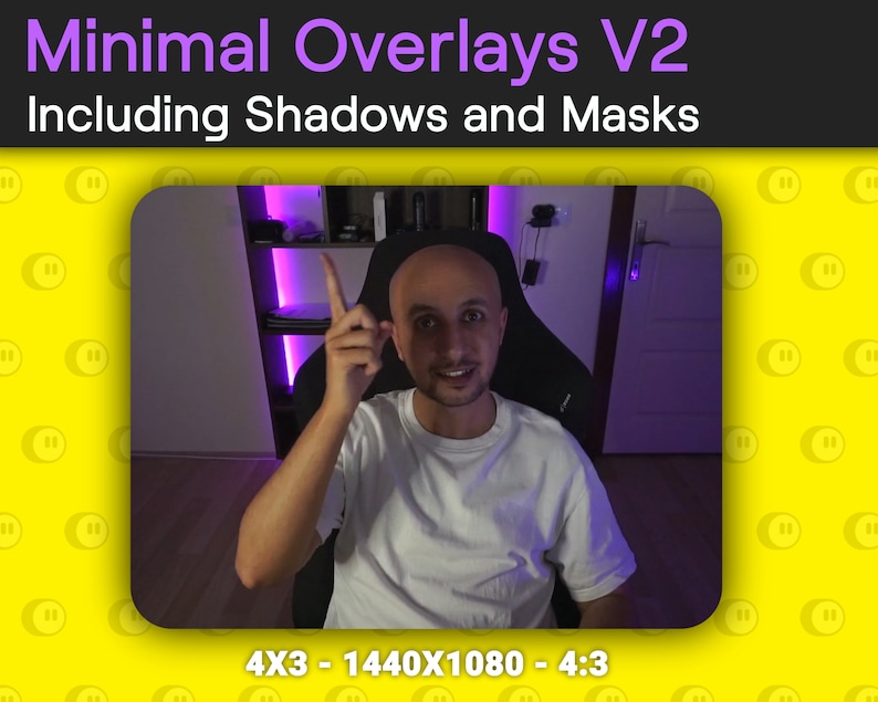 Minimal Overlays V2, Camera Borders and Shadows for Streaming, Easy to ...
