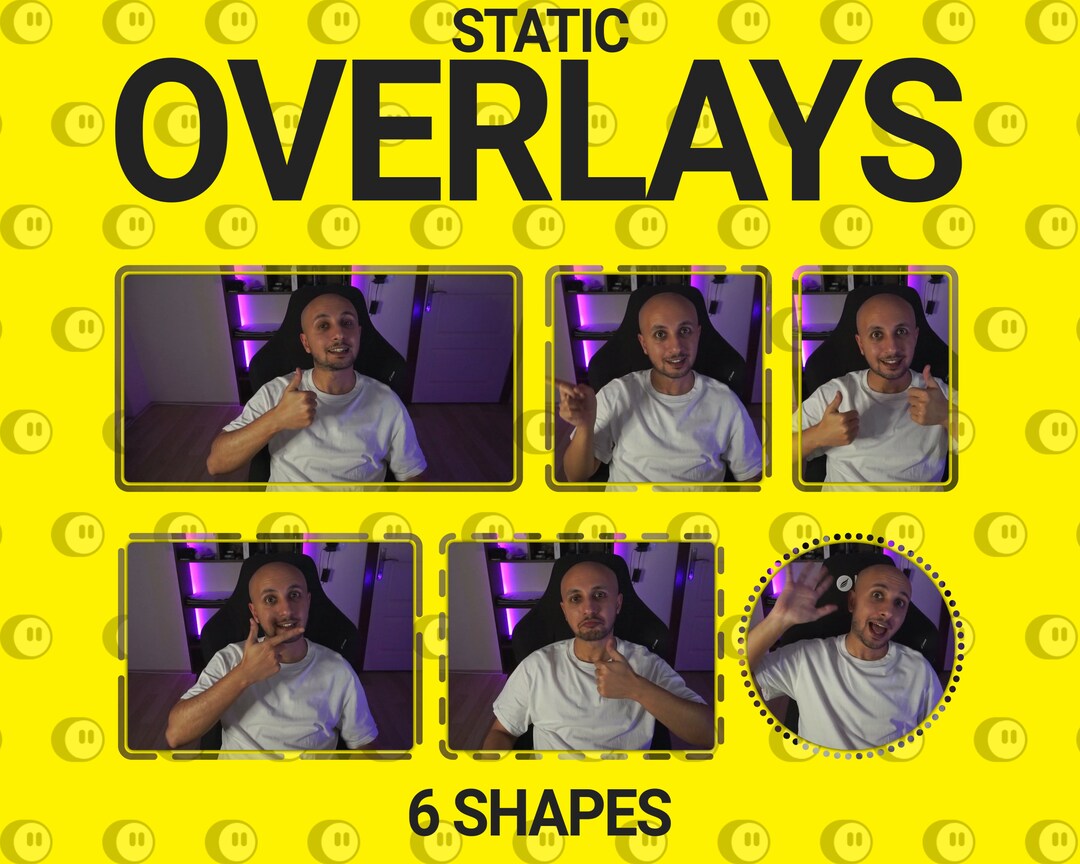 Minimal Border Mask Overlays, Camera Masks and Shadows for Streaming ...