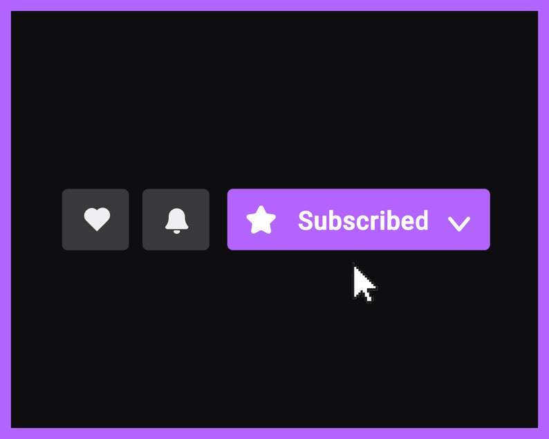 Animated Twitch Follow and Subscribe Pop-up Overlays Dark - Etsy
