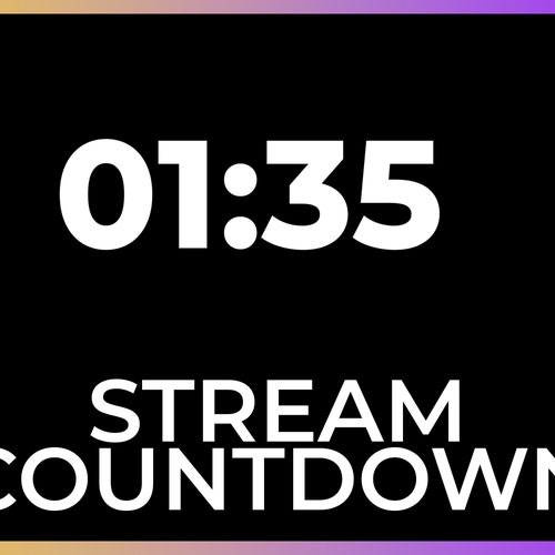 Stream Countdown Loading Bar Stream Starting Timer 5 - Etsy