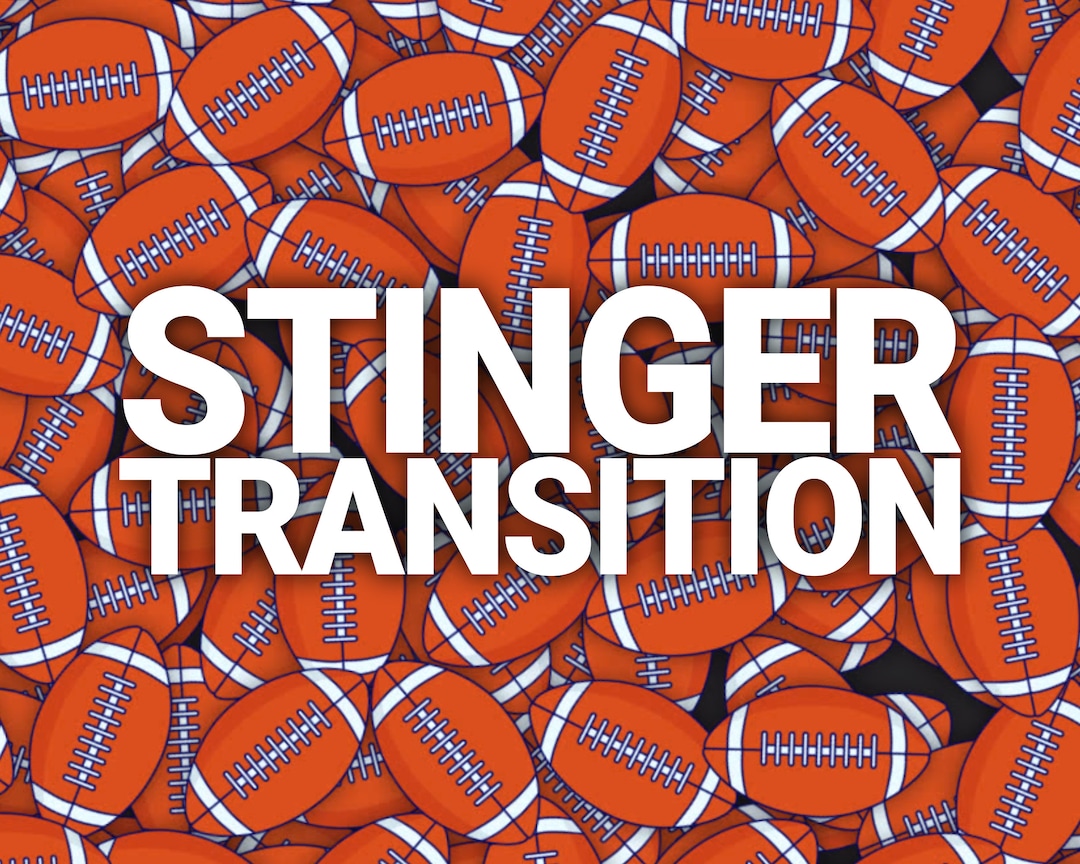 Football Stinger Transitions, Animated Twitch Overlay Assets With Sound ...