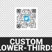 Custom QR Code Social Media Lower Thirds for Twitch Overlays - Etsy