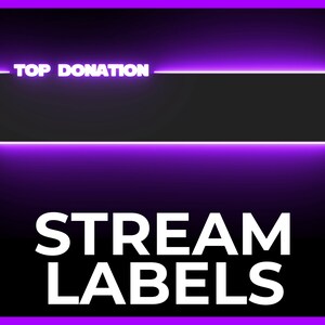 Animated Purple Saber Stream Labels Twitch Labels Latest - Etsy