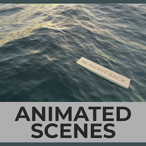 Ocean Animated Scenes, Be Right Back, BRB, Stream Starting and Ending ...